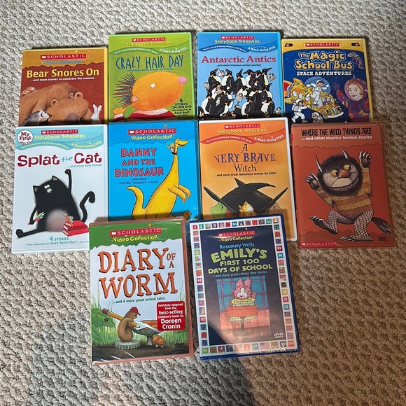 Scholastic | Other | 8 Brand New Children Scholastic Dvds | Poshmark